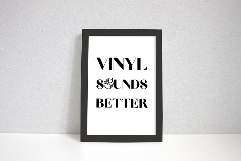 Vinyl Record Art Quote Print Vinyl Sounds Better Vinyl - Etsy