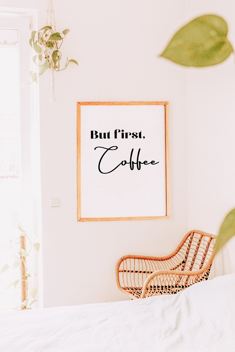 But First, Coffee Printable Quote Art | Coffee Art | Coffee Quote ...