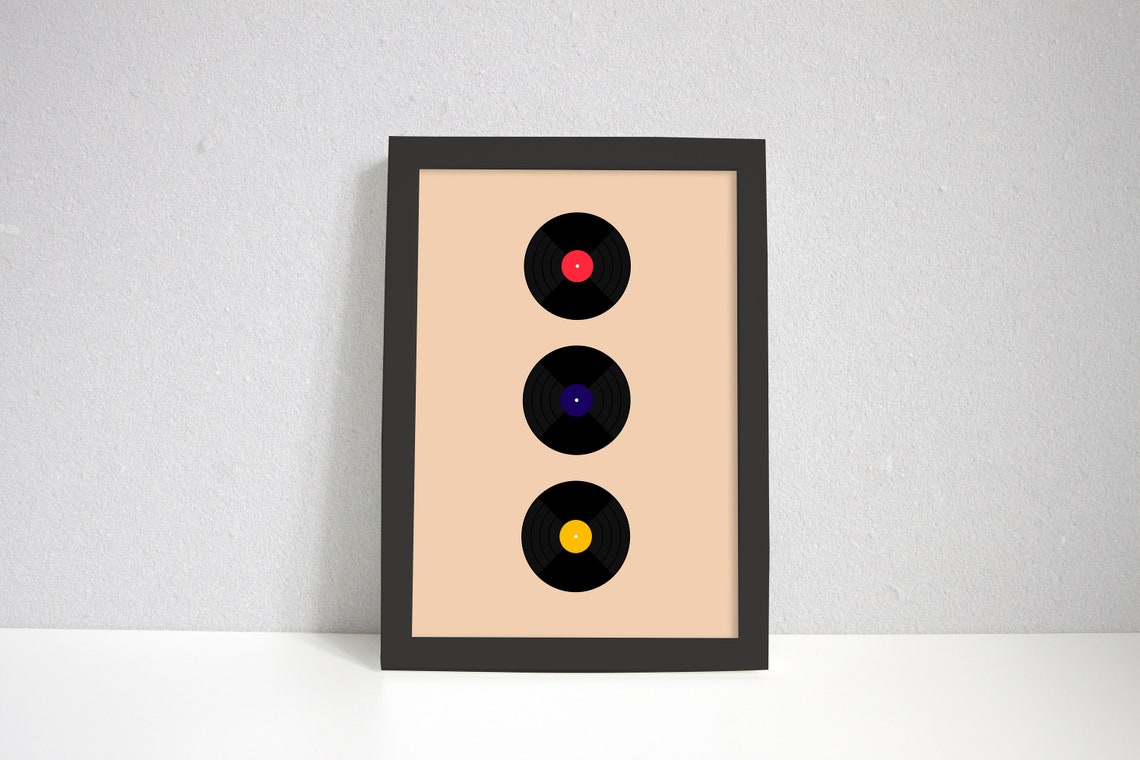 Vinyl Record Printable Wall Art Vinyl Records Print Music Wall Art Wall ...