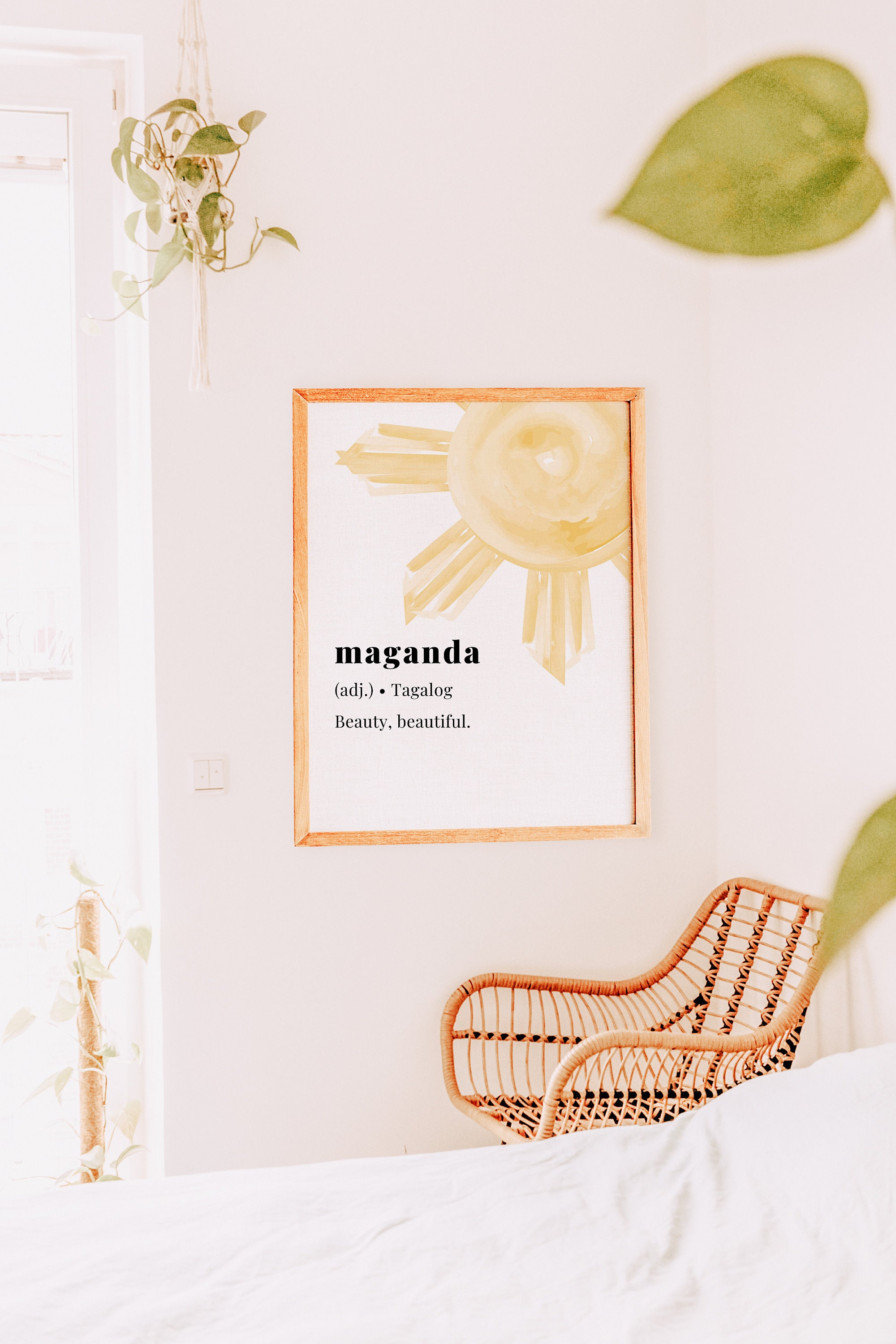 Maganda Filipino Definition Art Print | Filipino Word Art | Philippine ...