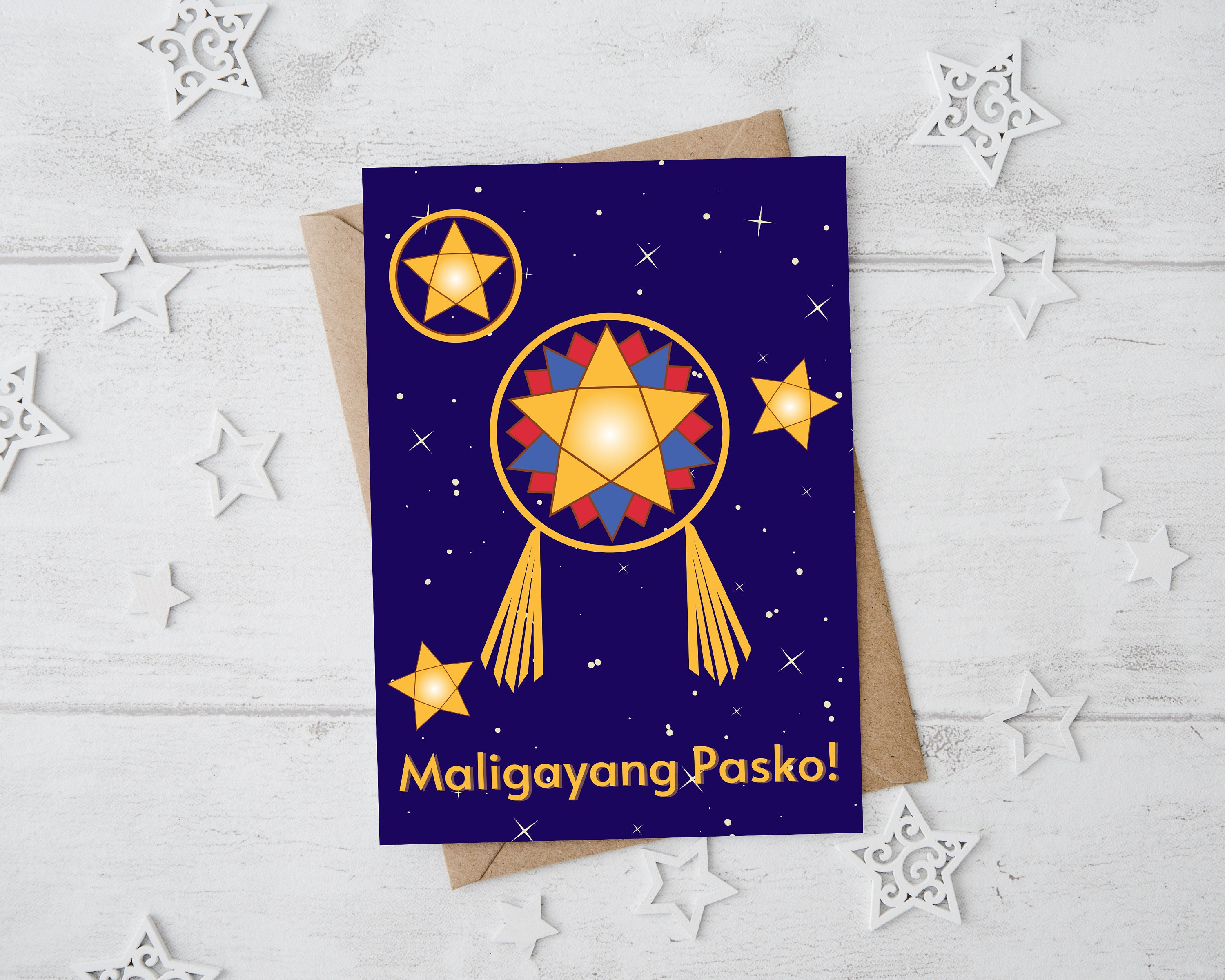 Printable Maligayang Pasko Christmas Card | Filipino Holiday Card ...