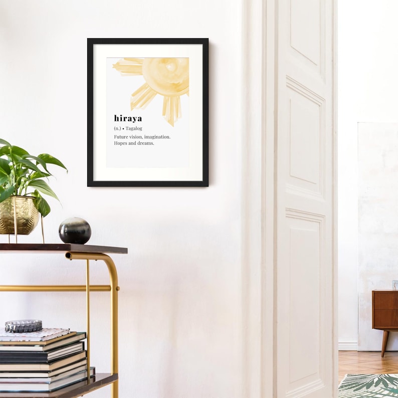 Hiraya Filipino Definition Art Print | Filipino Word Art | Philippine ...