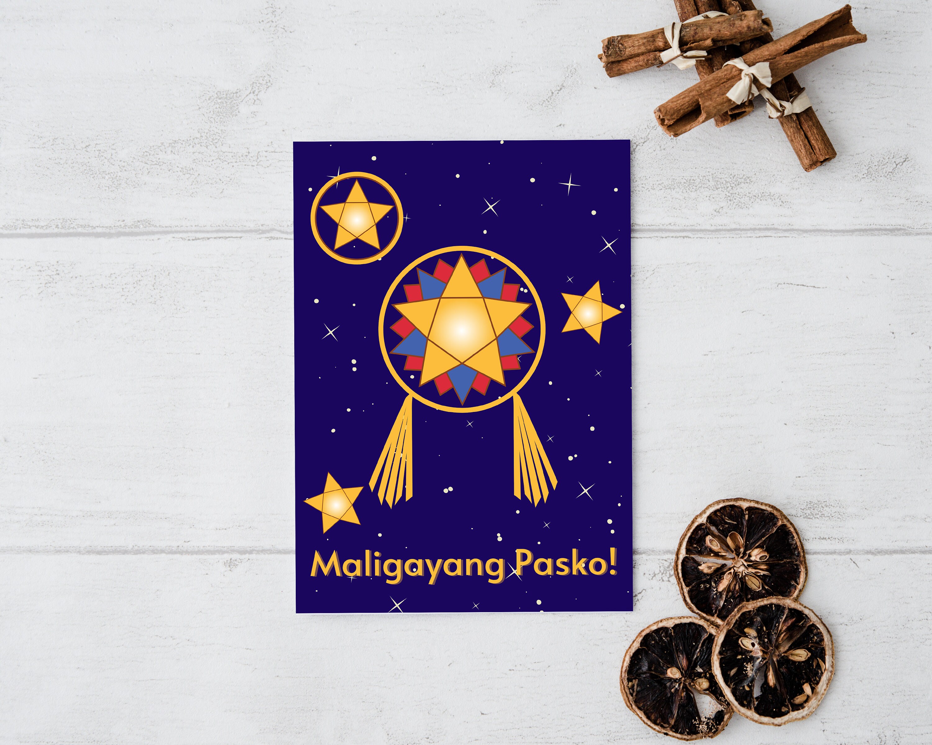 Printable Maligayang Pasko Christmas Card | Filipino Holiday Card ...