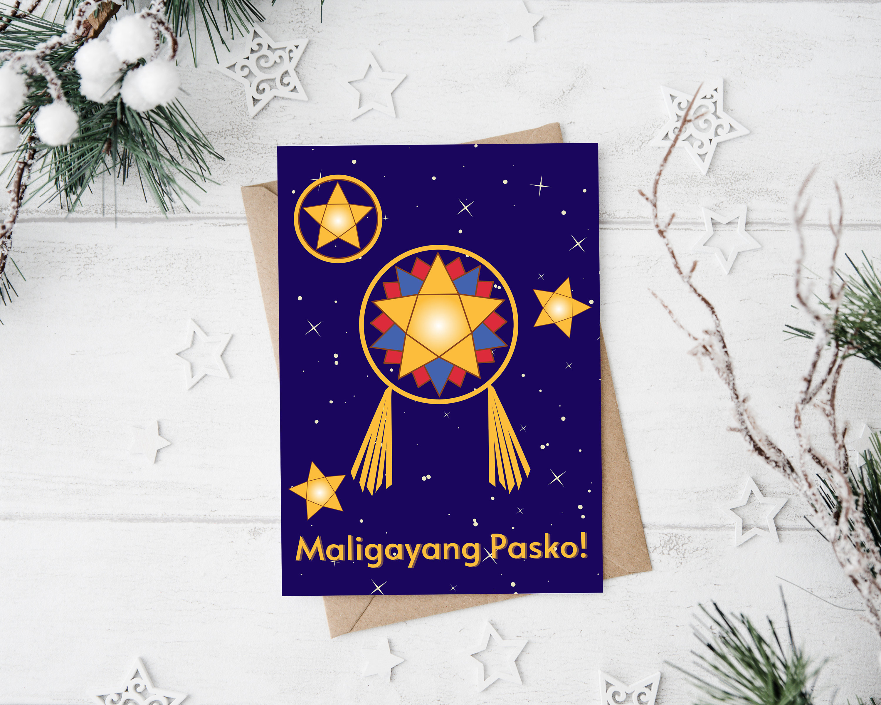 Printable Maligayang Pasko Christmas Card | Filipino Holiday Card ...