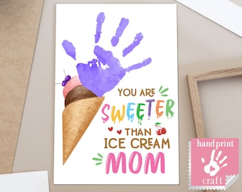 Ice Cream Handprint Art - Etsy