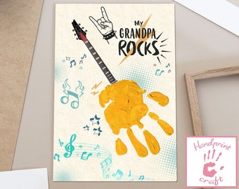 Grandpa Rocks Printable - Etsy