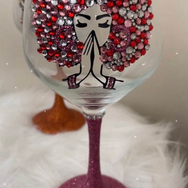 Diva Wine Glass - Etsy