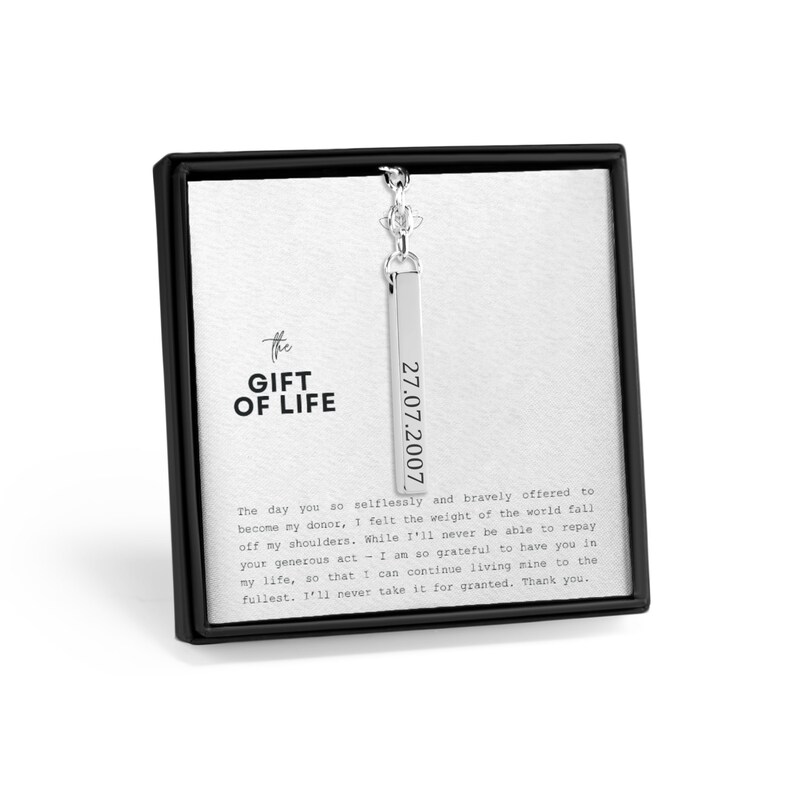 Gift of Life Personalized Transplant Anniversary Keychain, Liver ...
