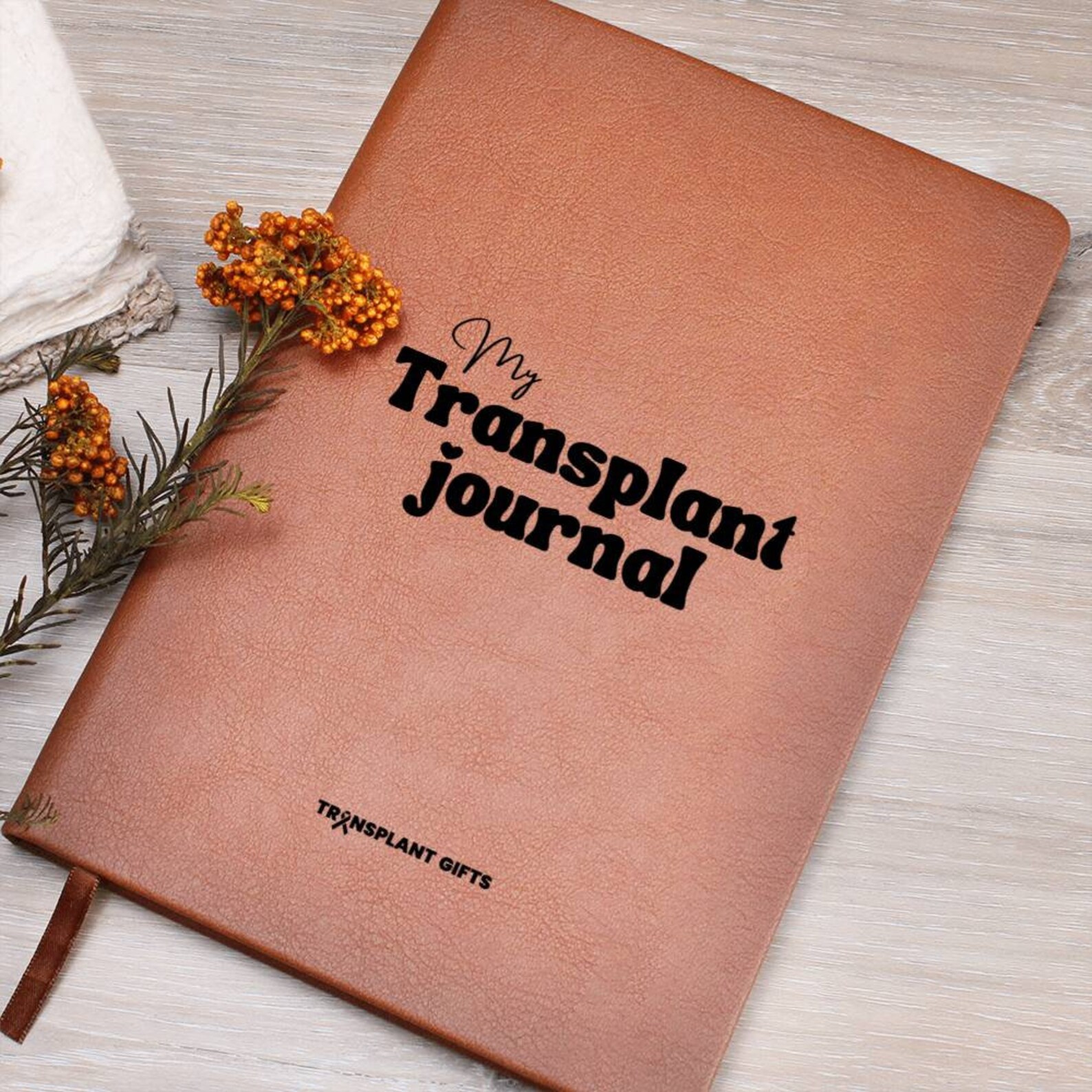 My Transplant Journal — Leather Diary & Planner Notebook for Transplant ...