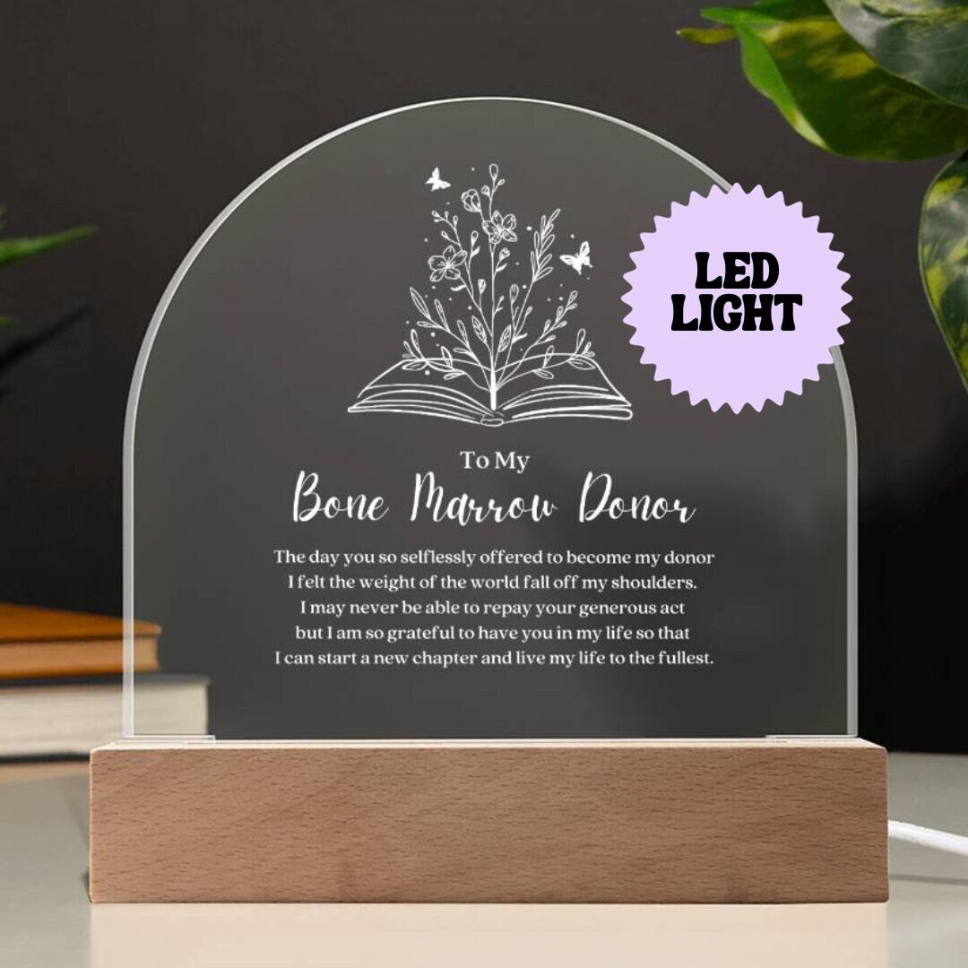 Bone Marrow Donor Acrylic Arch, Bone Marrow Transplant Anniversary ...