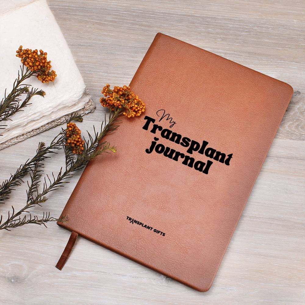 My Transplant Journal Leather Diary & Planner Notebook for Transplant ...