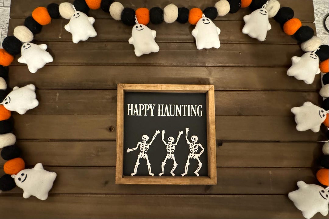 Halloween Skeleton Sign, Skeleton Sign, Skeleton Decor, Halloween Decor ...