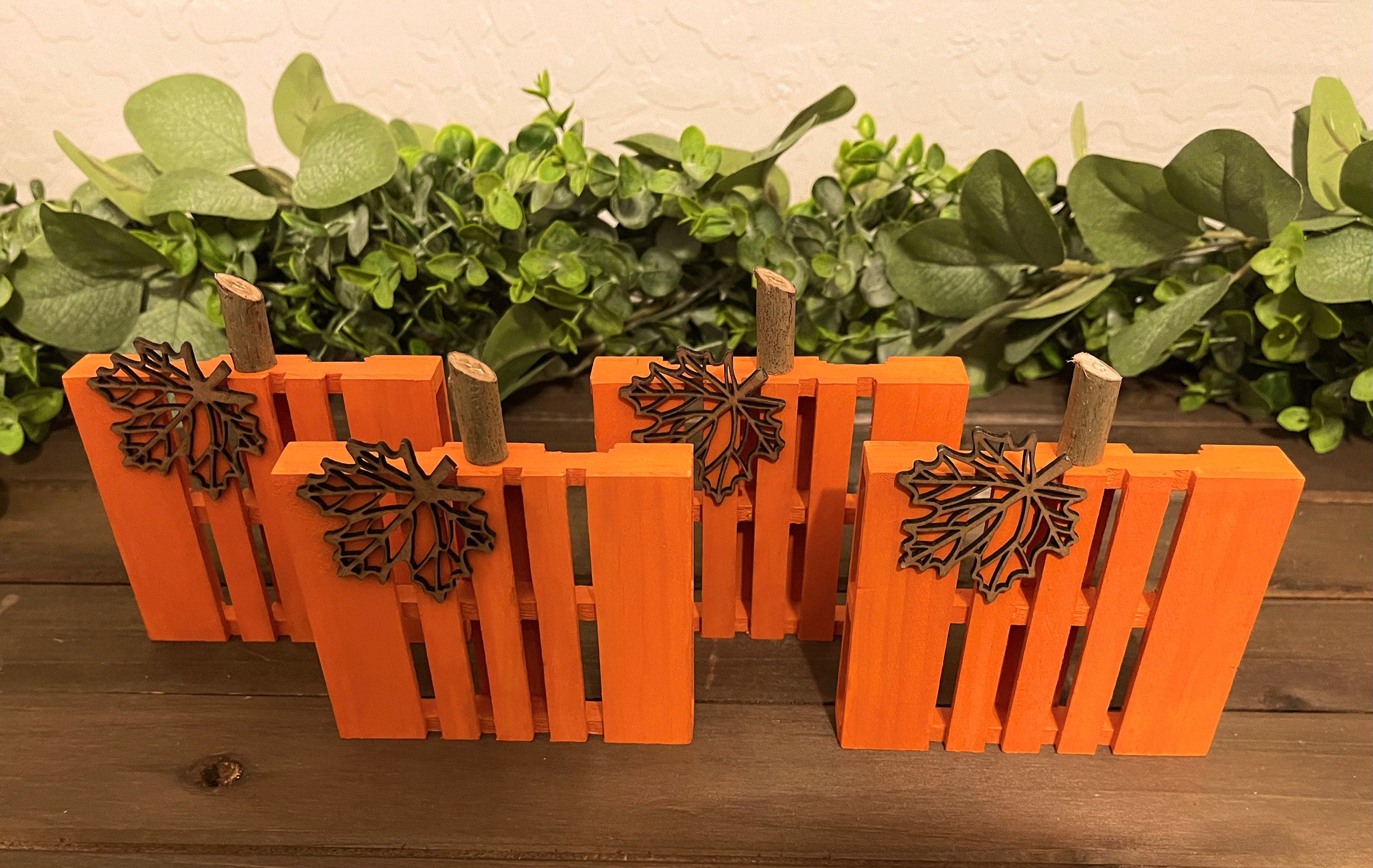 Wooden Pumpkins, Pallet Pumpkins, Rustic Pumpkins, Fall Tiered Tray ...