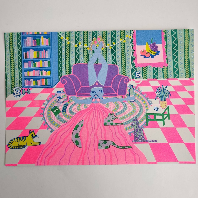 Screenprint Neon - Etsy