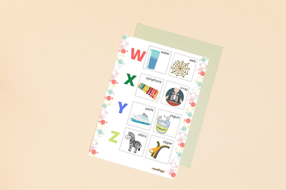 Beginning Sound Matching Activity, Phonics Sorting Game, Preschool ...