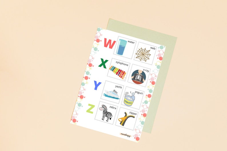 Beginning Sound Matching Activity, Phonics Sorting Game, Preschool ...