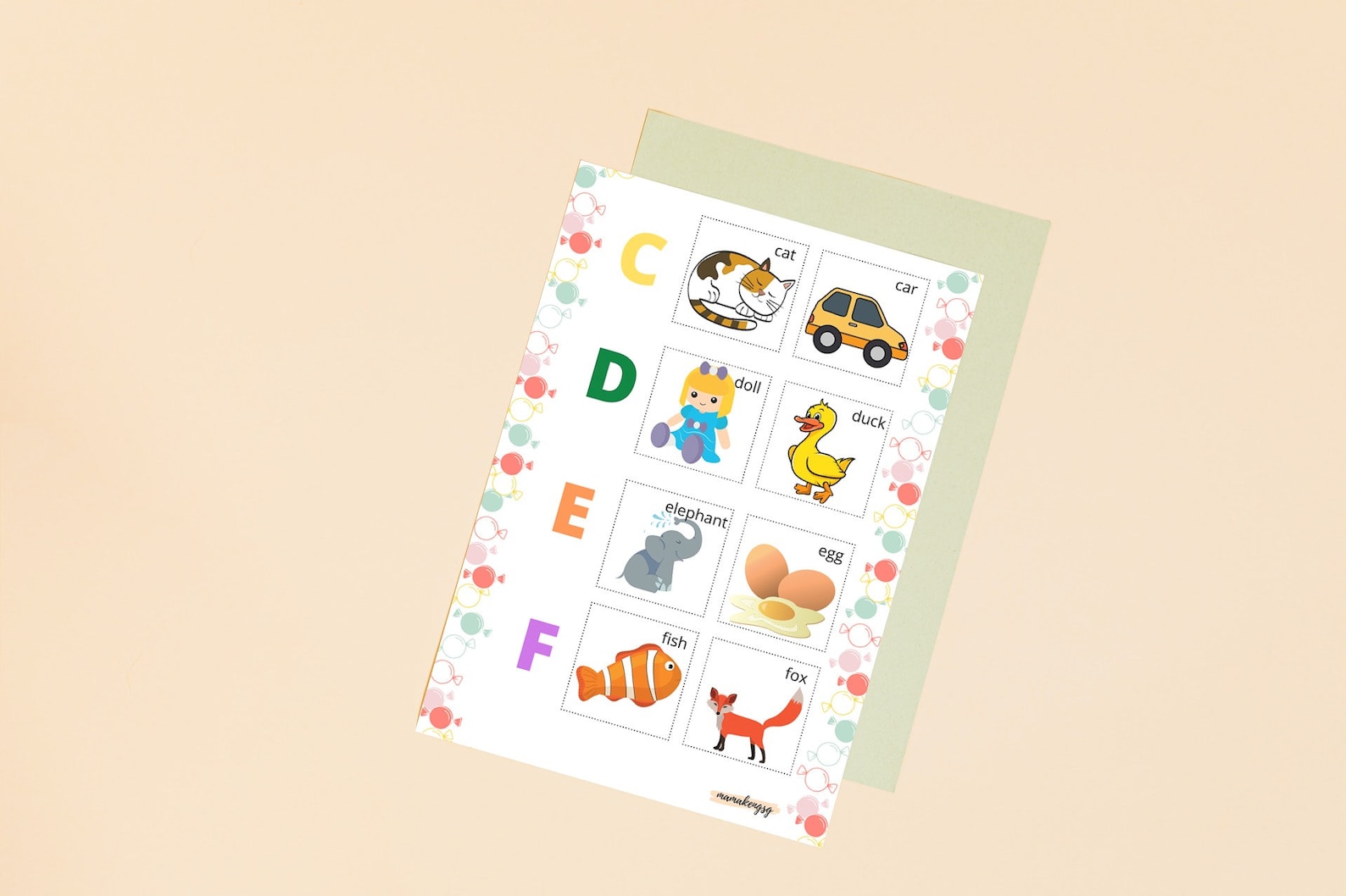 Beginning Sound Matching Activity, Phonics Sorting Game, Preschool ...