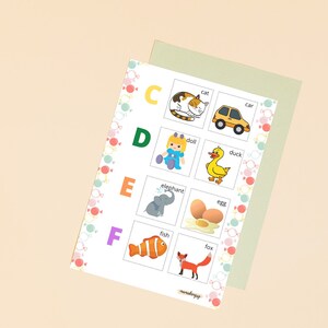 Beginning Sound Matching Activity, Phonics Sorting Game, Preschool ...