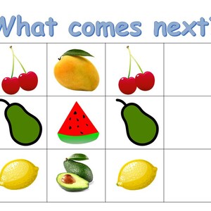 Fruits Sorting & Patterning Fun, Patterns Sequence, Colors Matching ...