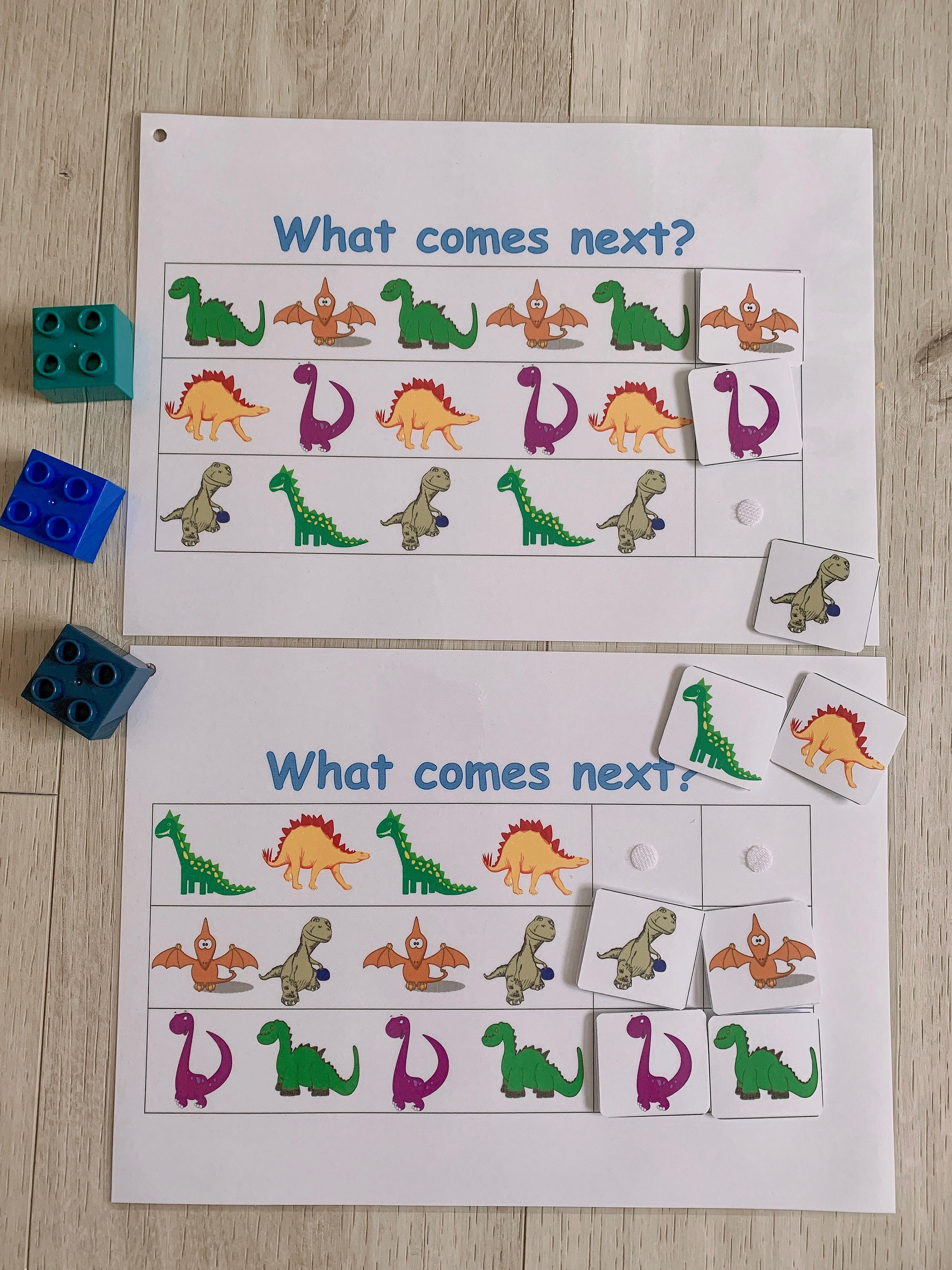Preschool Patterns & Sequence Activity, Animals Matching Game ...
