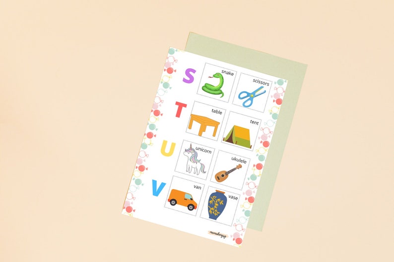 Beginning Sound Matching Activity, Phonics Sorting Game, Preschool ...