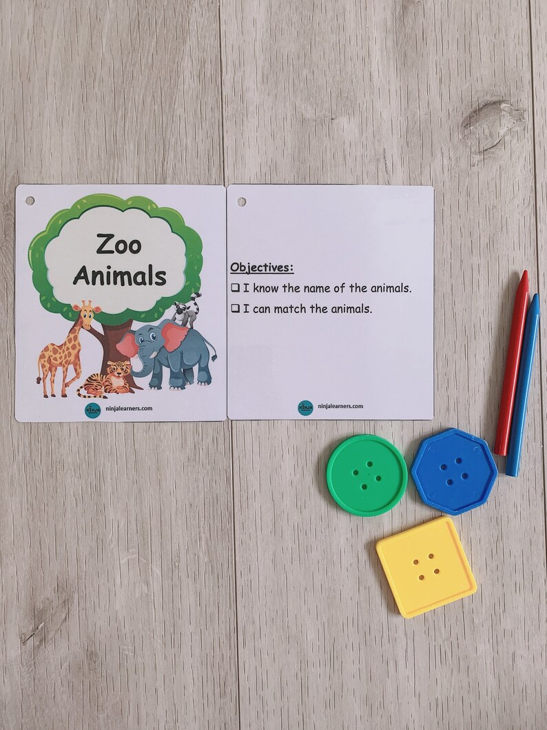 Zoo Animals Flashcards, English Chinese Bilingual Learning, Preschool ...