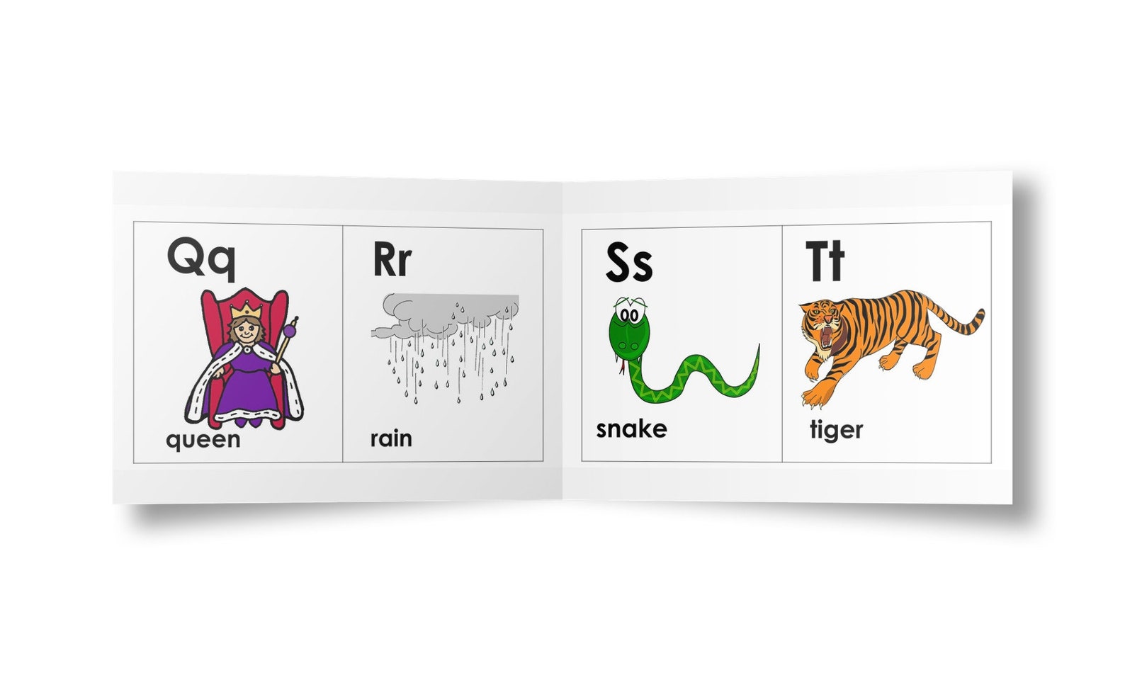 ABC Alphabet Flashcards Beginning Sound Phonics Preschool | Etsy