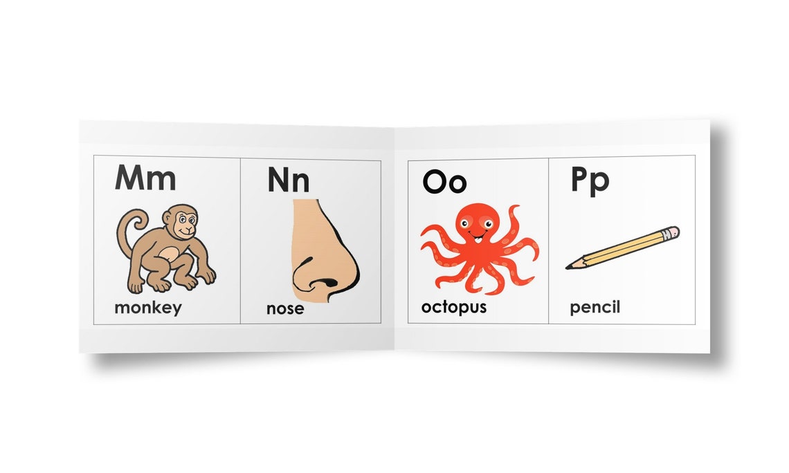 ABC Alphabet Flashcards Beginning Sound Phonics Preschool | Etsy