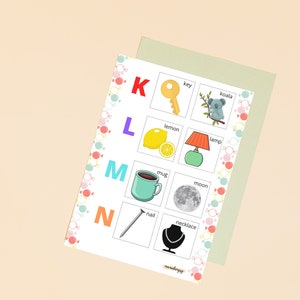 Beginning Sound Matching Activity, Phonics Sorting Game, Preschool ...