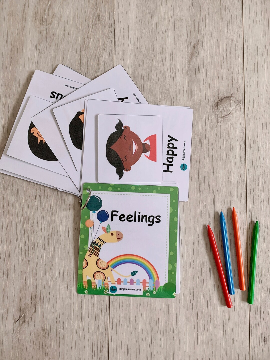 Feelings & Emotions Matching Activity, Preschool Flashcards Lessons ...