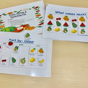 Fruits Sorting & Patterning Fun, Patterns Sequence, Colors Matching ...