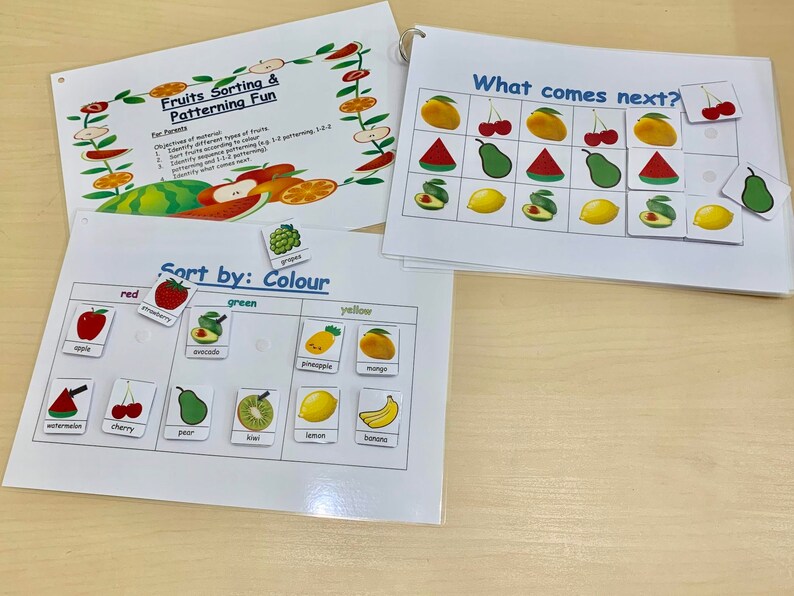 Fruits Sorting & Patterning Fun, Patterns Sequence, Colors Matching ...