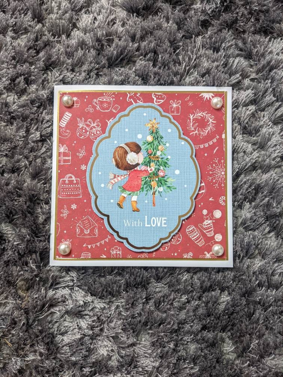 Handmade With Love Card - Etsy UK