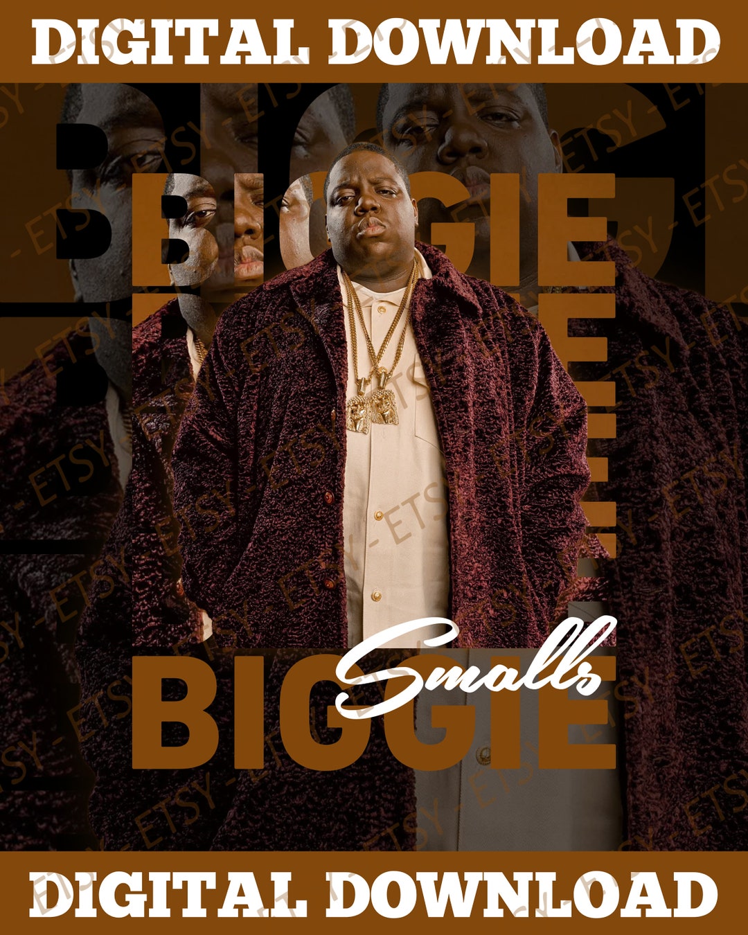 Digital Download Biggie Smalls Rapper, Hip Hop, Rapper Biggie Png, Rap ...