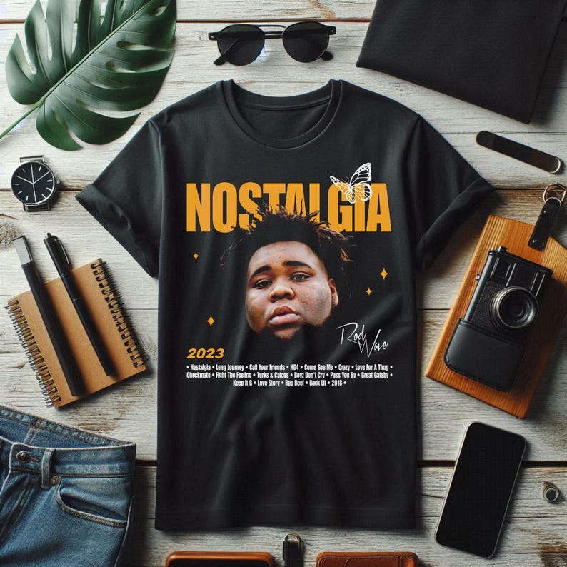 Rod Wave Vintage, Rod Wave Png, Rapper T-shirt Design, Nostalgia Png ...