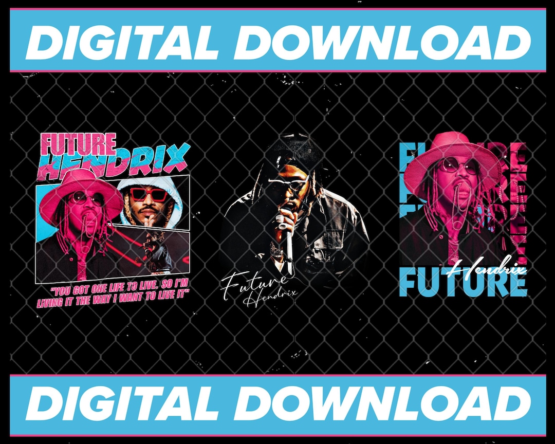 Future Hendrix 3 Png, Future Rapper, T-shirt Design, Rapper Png, Hiphop ...