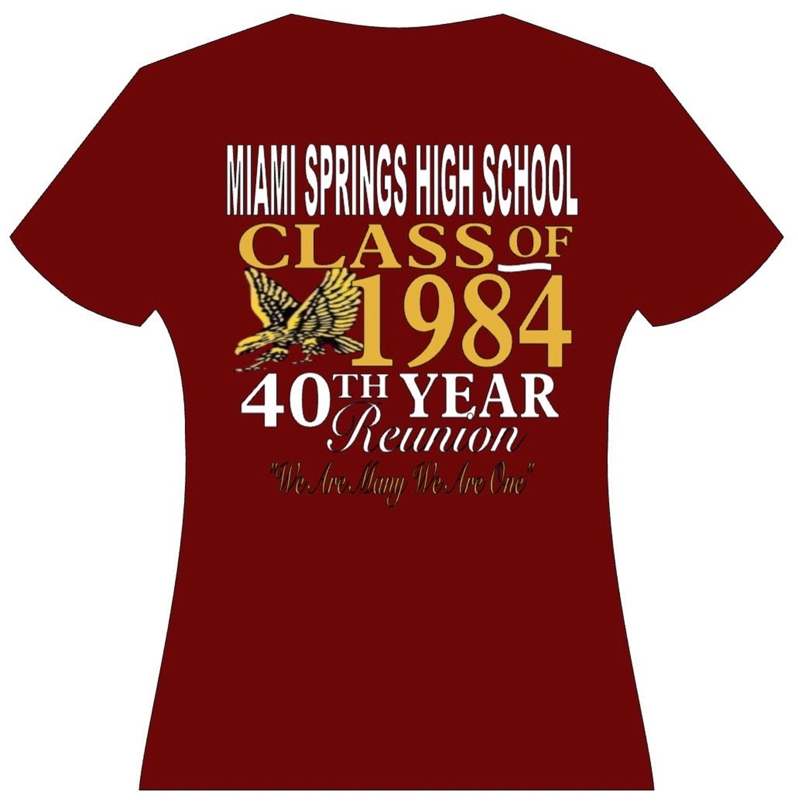 Miami Springs High School 40th Reunion - Etsy