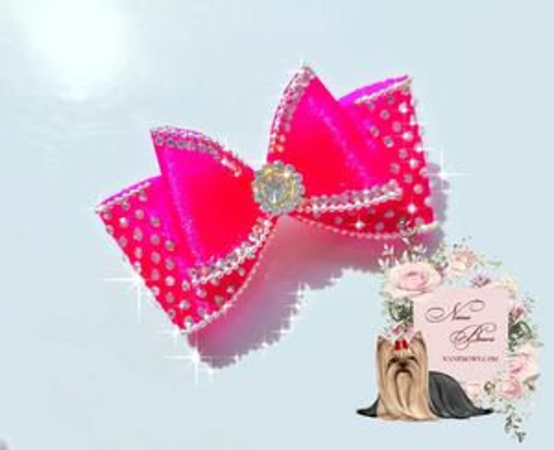 Unique Bow From Royal Collection Dog Bow for Show Dog, Show Ring Bow ...
