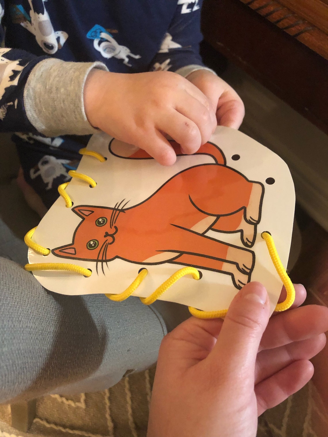 Animal Lacing Cards Sewing Cards Threading Cards Fine Motor - Etsy Canada