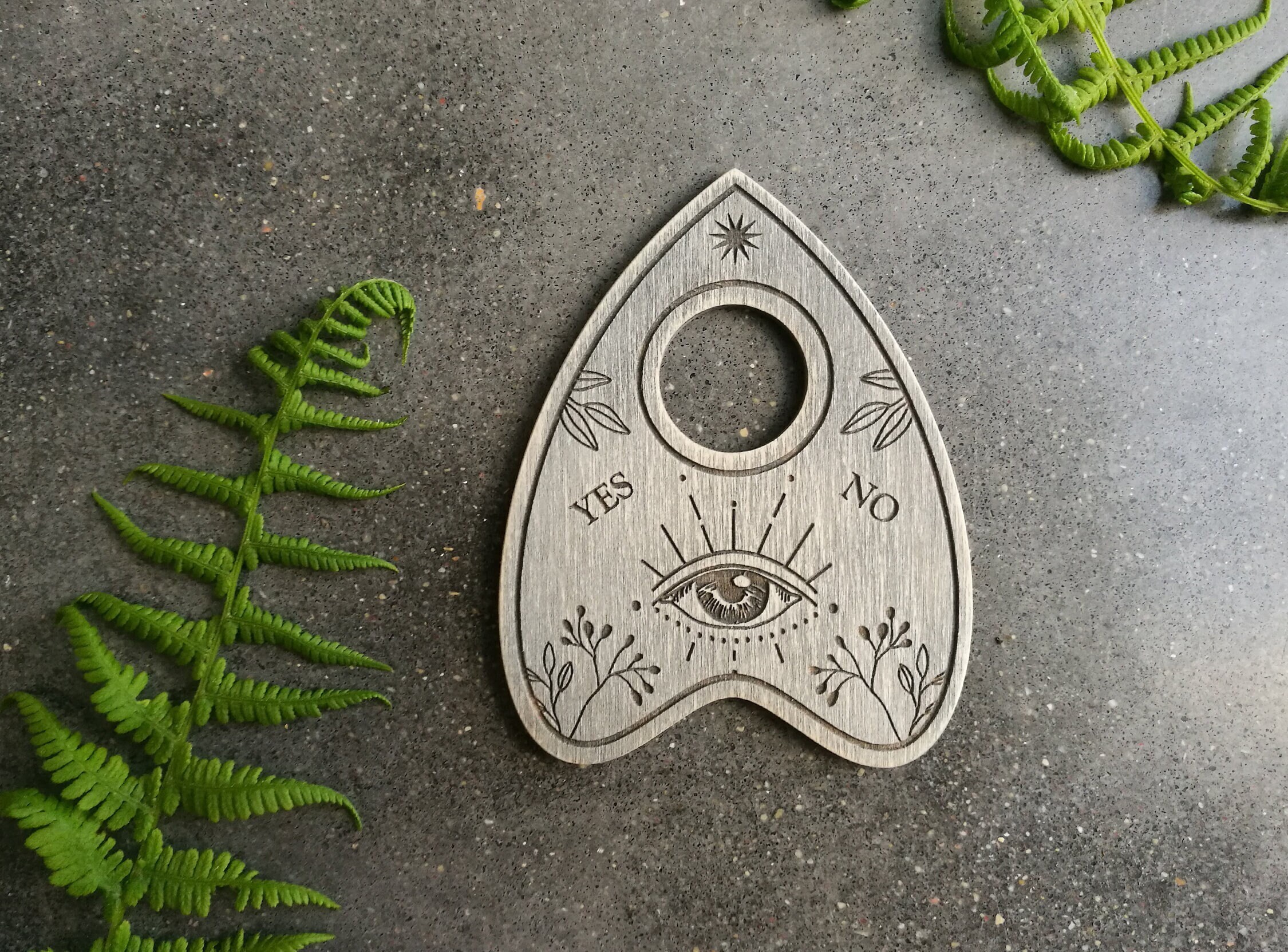 Engraved Wooden Planchette for Ouija Board Witchcraft Floral - Etsy