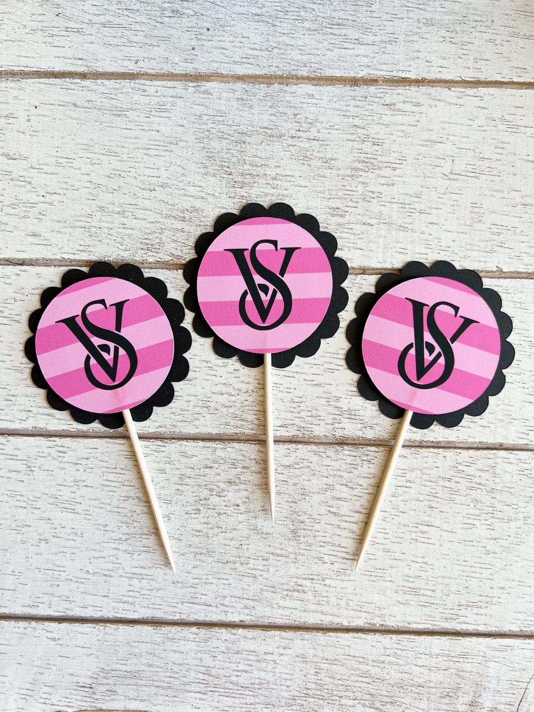 Victorias Secret Party Cupcake Toppers - Etsy
