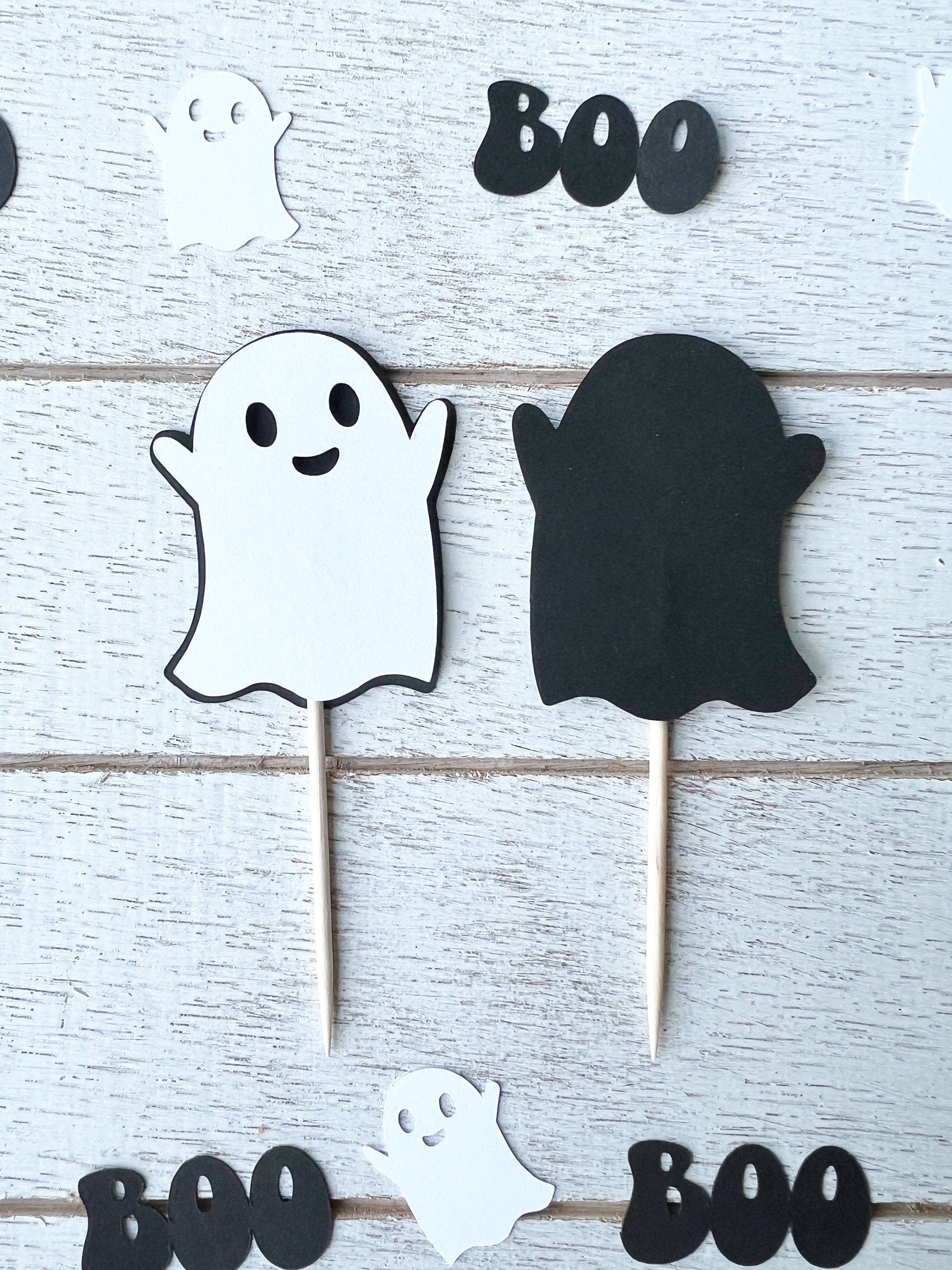 Ghost Cupcake Toppers - Etsy
