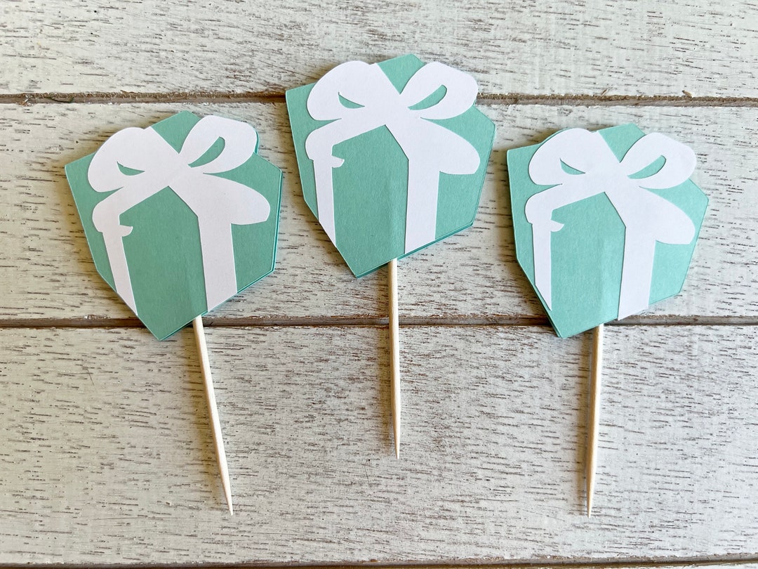 Gift Box Cupcake Toppers - Etsy
