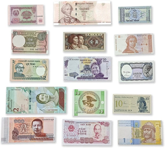 Art & Collectibles Coins & Money 15 Uncirculated Banknotes from 15 ...