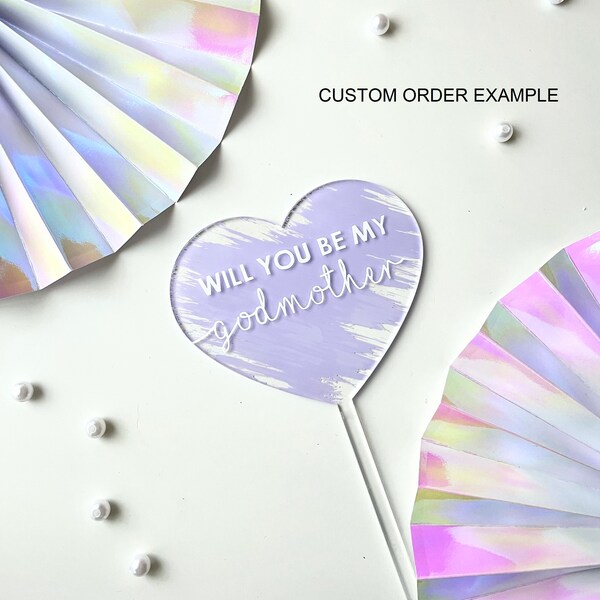 Candy Heart Cake Topper - Etsy