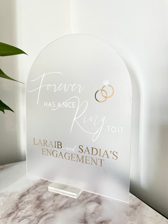 Elegant Arched Table Sign for Weddings Bridal Showers | Etsy