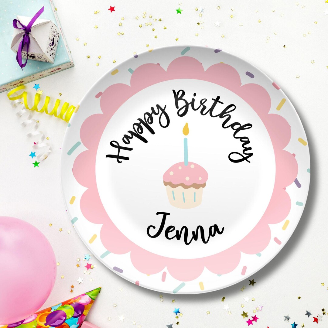Personalized Birthday Plate - Celebration Cake Plate - Smash Cake Plate ...