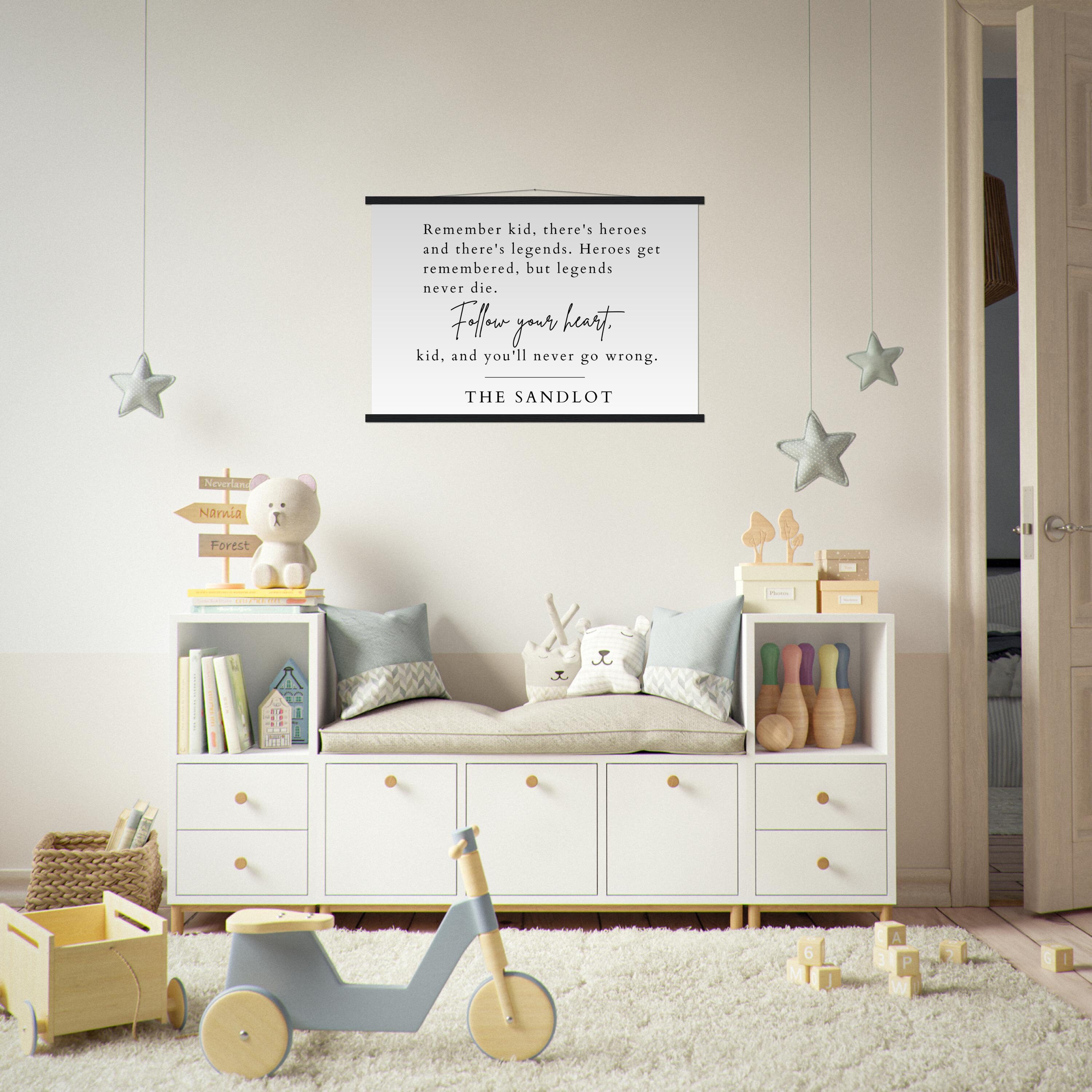 Sandlot Framed Nursery Print, Sandlot Wood Sign, Boy Bedroom Decor ...