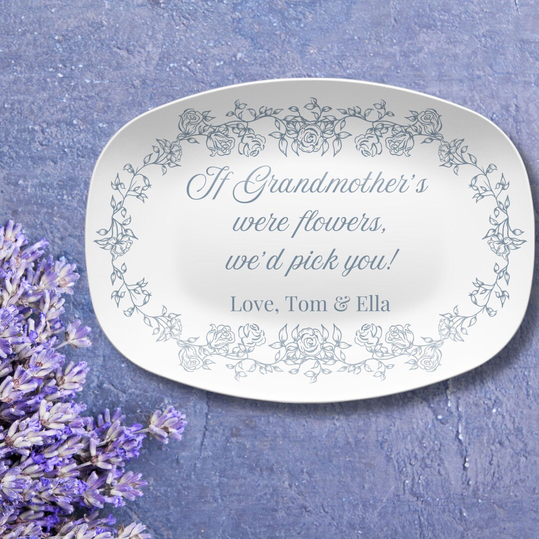 Grandmother Platter - Gift From Grandkids - Nana Platter - Personalized ...
