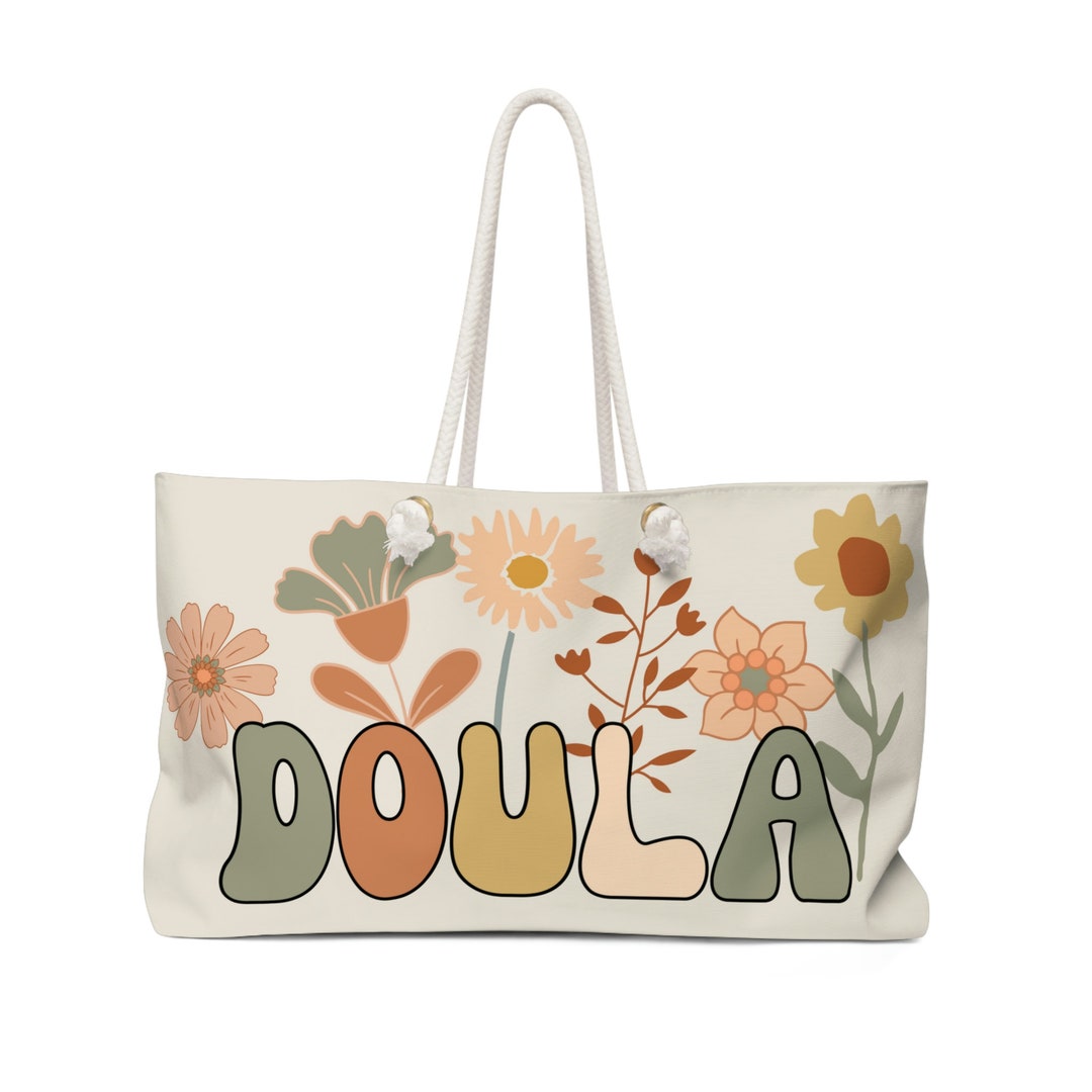 Doula Birth Bag, Doula Canvas Tote Bag, Postpartum Doula Gift Bag ...